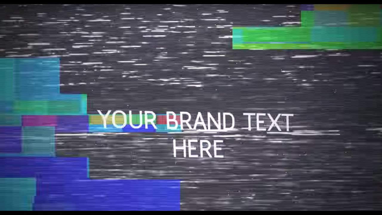 Glitch Logo Intro Template - YouTube