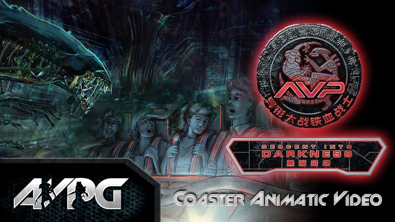 Alien vs. Predator: Descent Into Darkness - Coaster Animatic Video ...