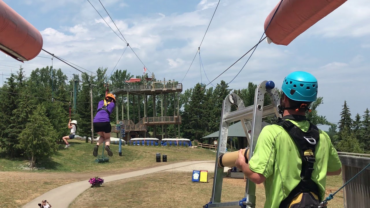 Ziplining at Blue Mountain Resort on July 12, 2019 - YouTube