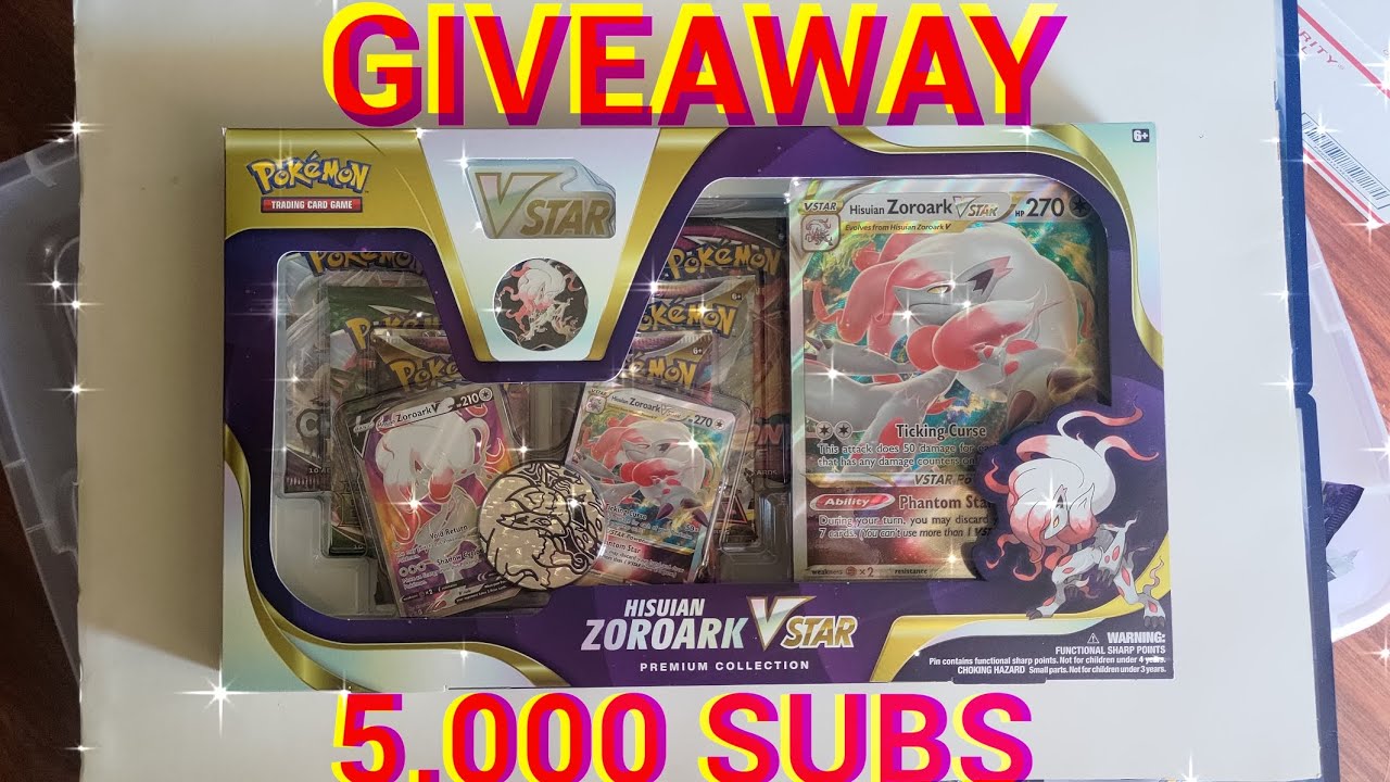 Pokemon zoroark box 5,000 sub's GIVEAWAY #pokemon #pokemoncards # ...