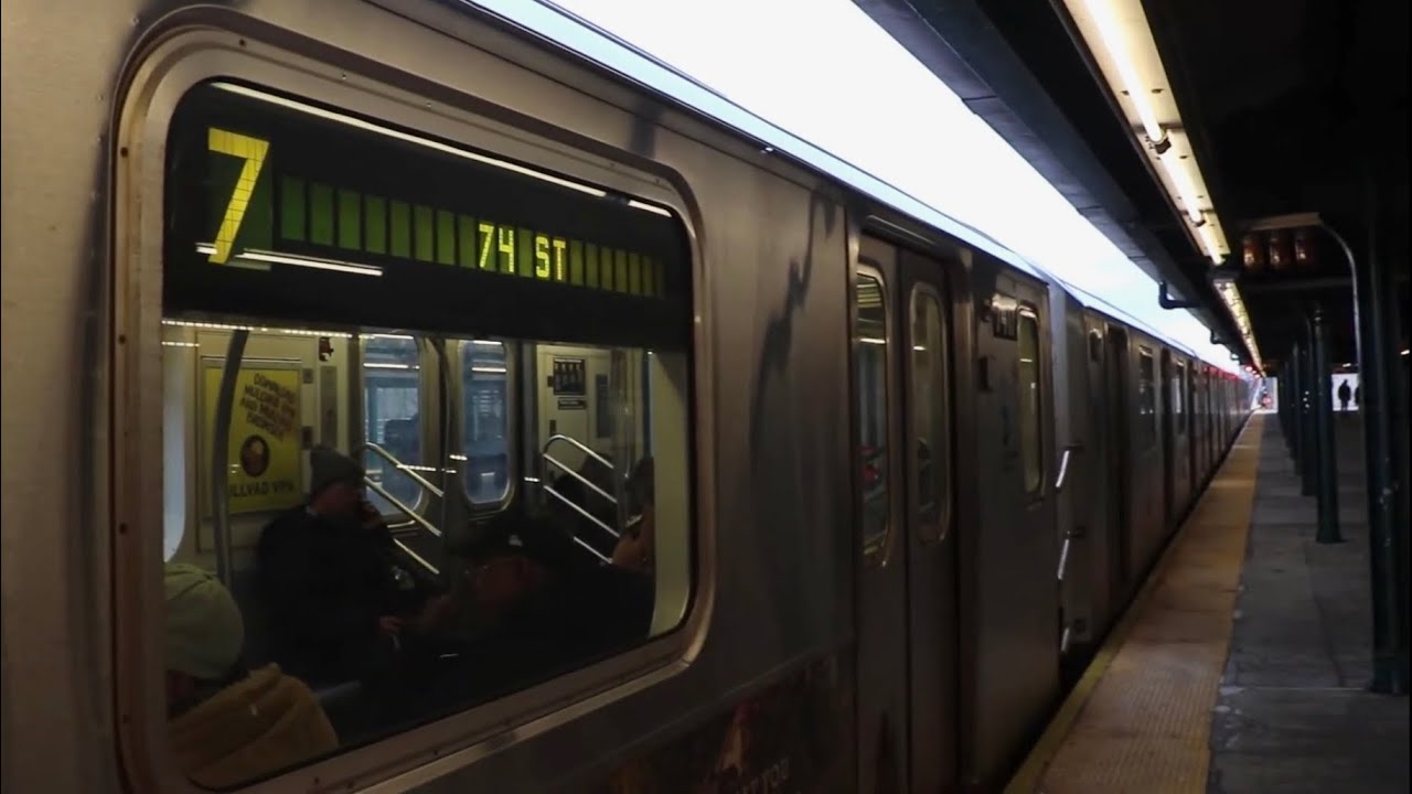 NYCT Subway: R188 (7) Train at Mets - Willets Point (to 74th Street ...
