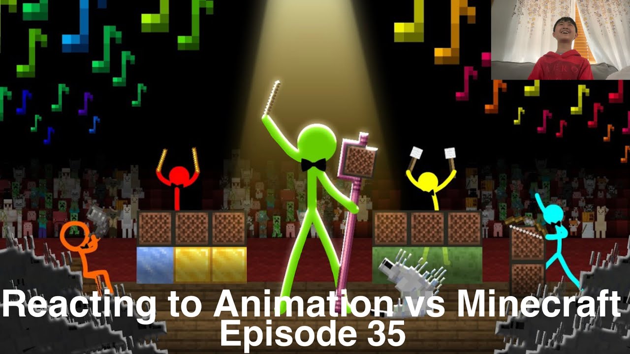 Reacting to Animation vs Minecraft Episode 35 Note Block Concert - YouTube