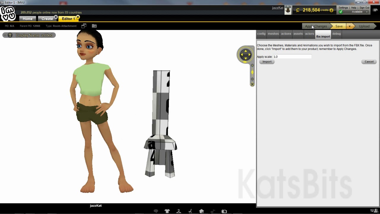 IMVU how to: fixing IMVU FBX import scale - YouTube