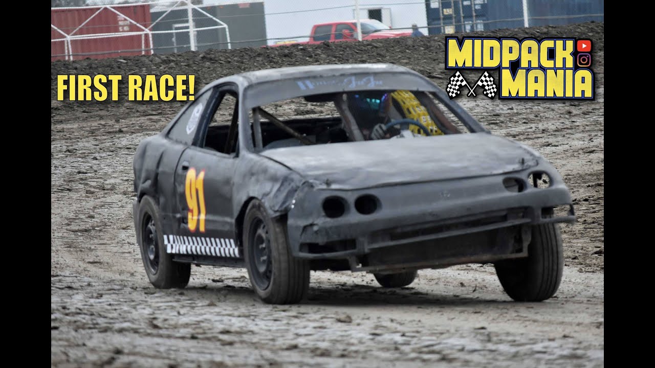 Our First Mini Stock Race! (Feeling Out The Car And Finding Issues ...