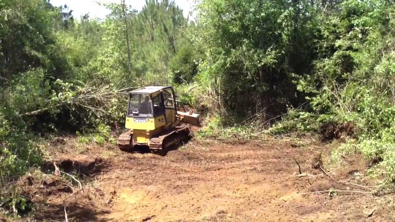 Dozer clearing for power lines 3 - YouTube