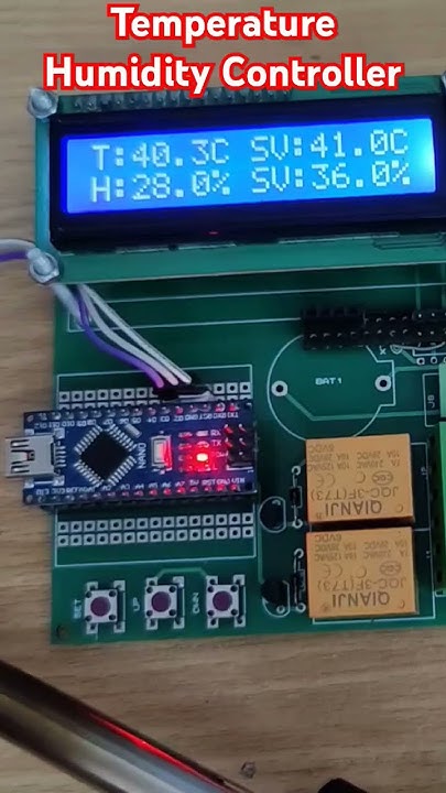 Temperature Humidity Controller Arduinoproject Youtube