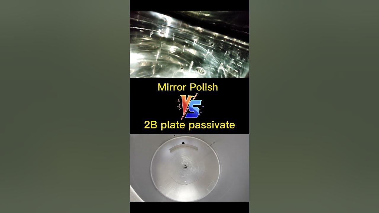 Brewery Tanks Mirror Polish VS 2B Plate Acid Washing - YouTube