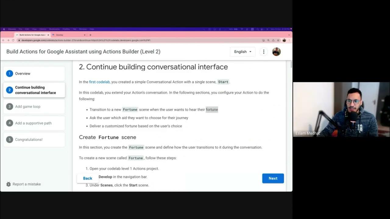 Build Actions for Google Assistant using Actions Builder Level 2 - YouTube