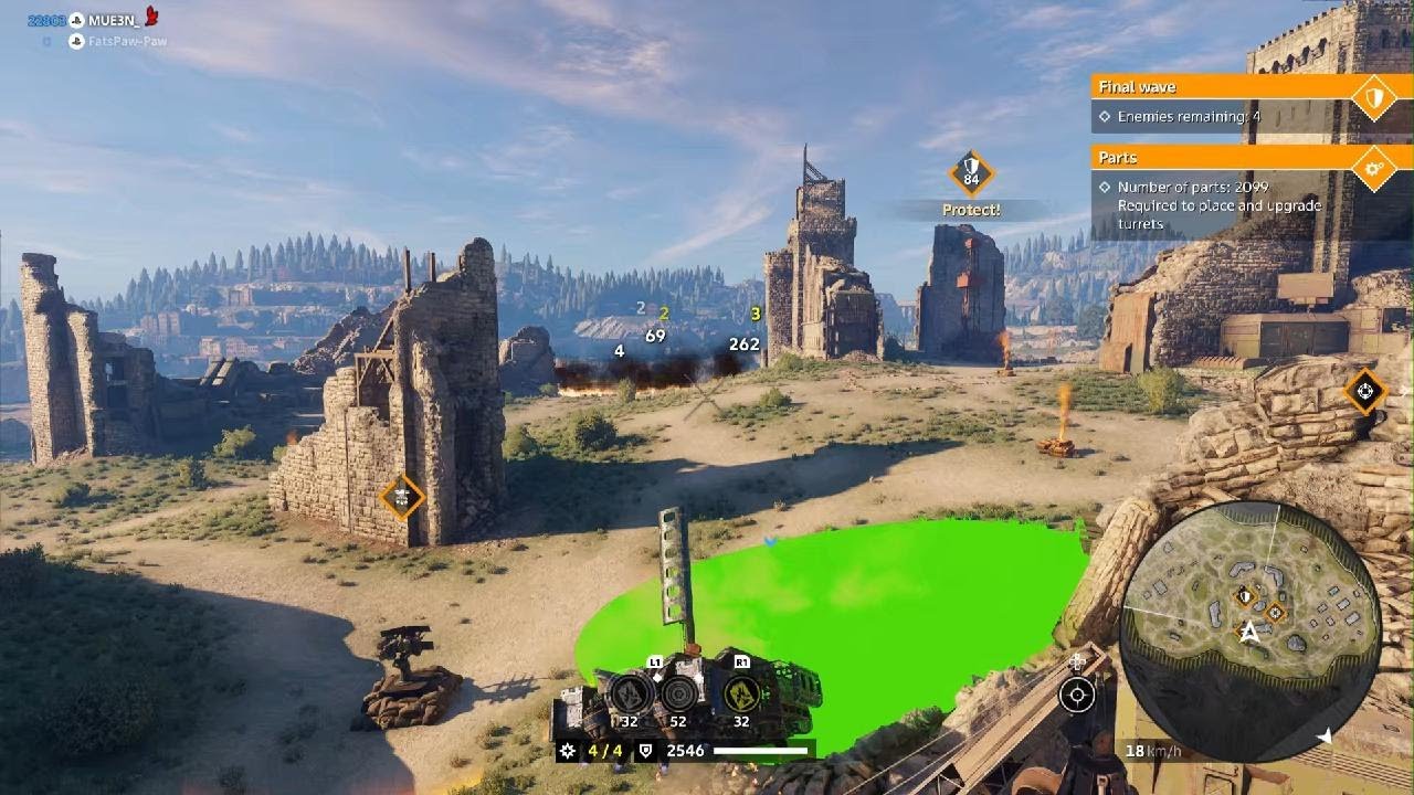 Crossout_solo hard raid incinerator and 1 turret - YouTube