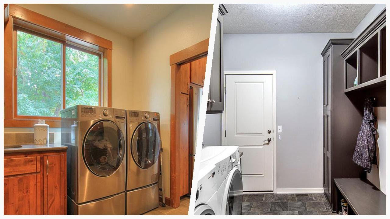 75 Linoleum Floor And Gray Floor Laundry Room Design Ideas You'll Love ...