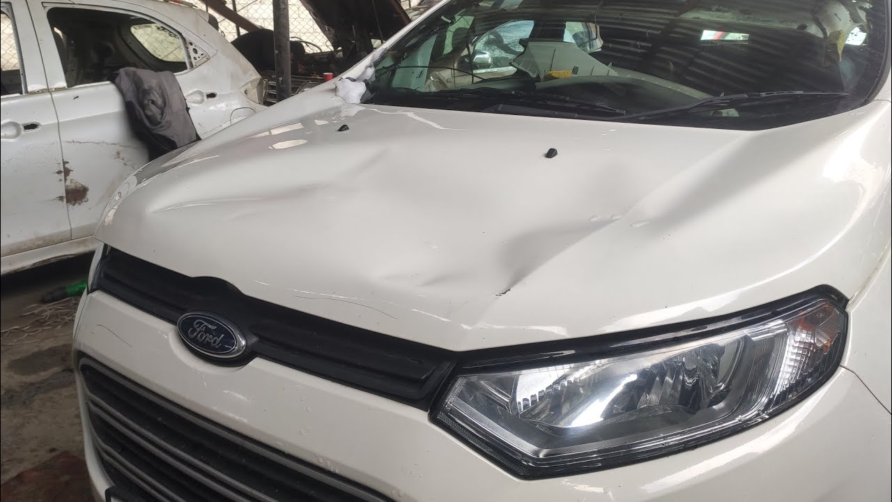 (Ford ecosport bonnet and roof damage) dry dent work 💯 percent color ...