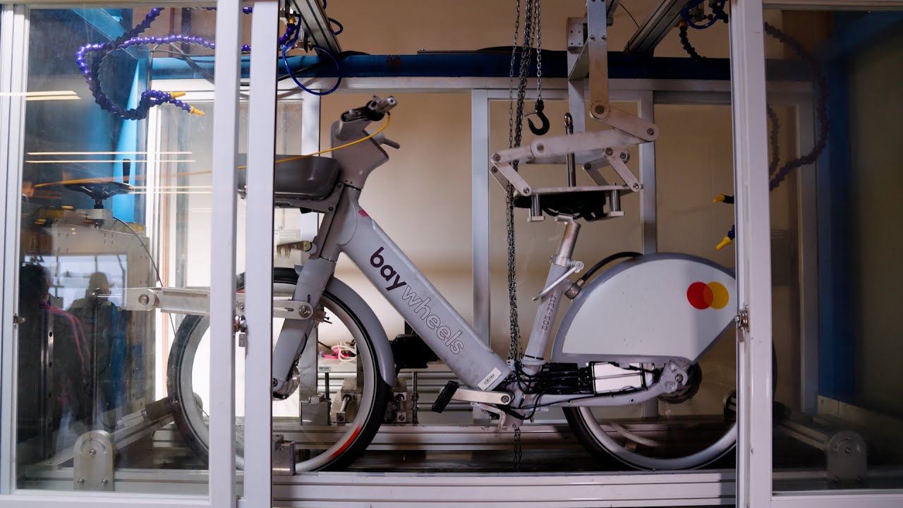 Inside Lyft's bike and scooter test lab - YouTube