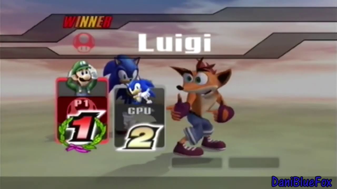 Super smash bros brawl mods crash bandicoot victory theme #1 - YouTube