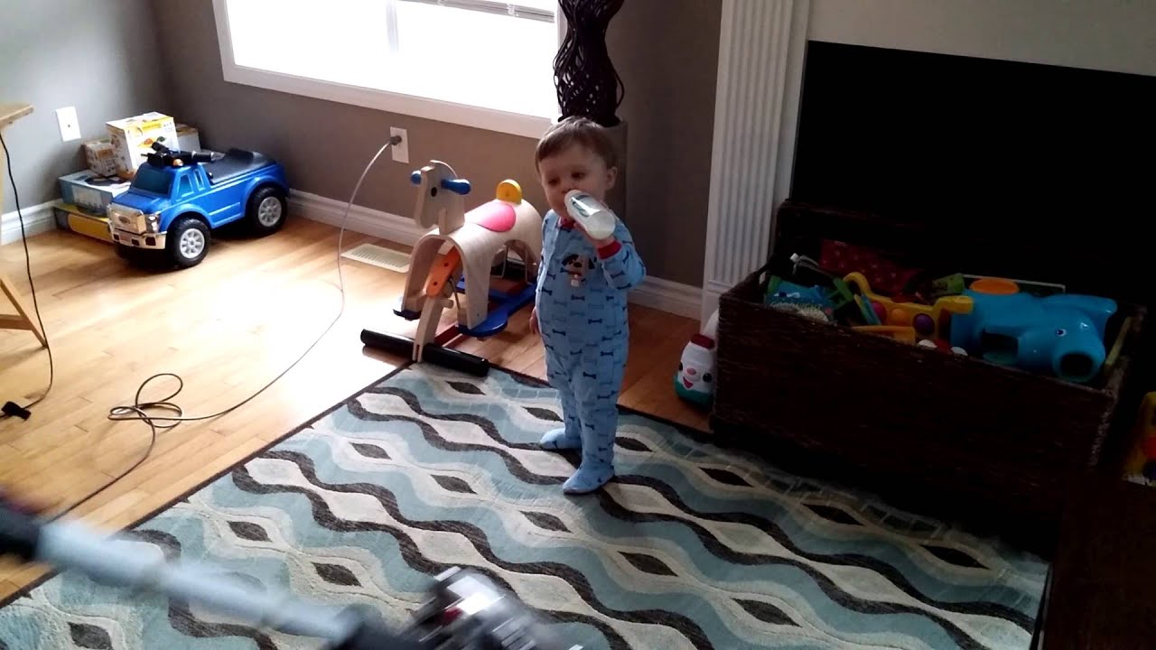Carter Helping Mom Vacuum Youtube