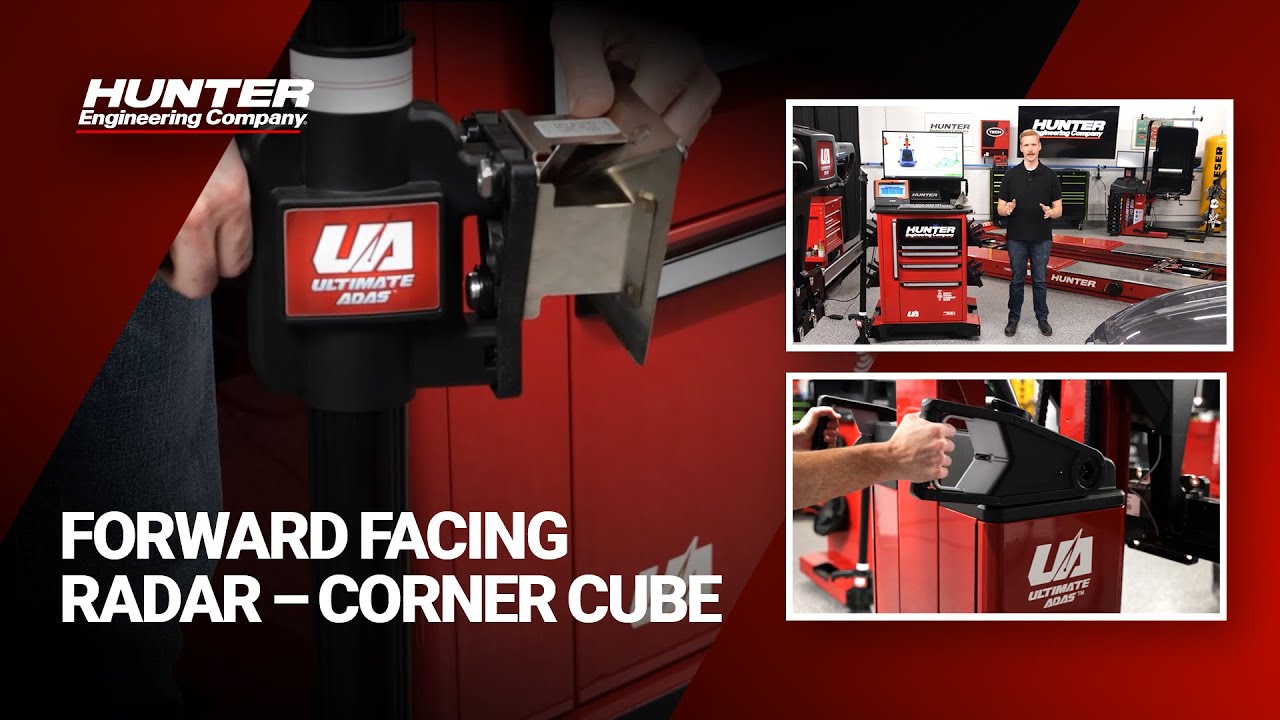 ADAS calibrations: Forward-facing radar with corner cube - YouTube