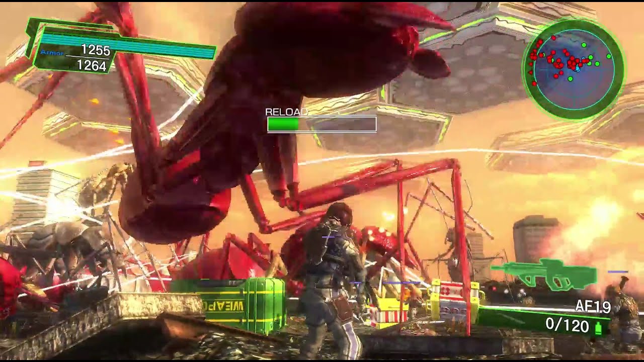 Earth Defense Force 4.1 - Ranger Class - Mission 85 - The Threat - YouTube