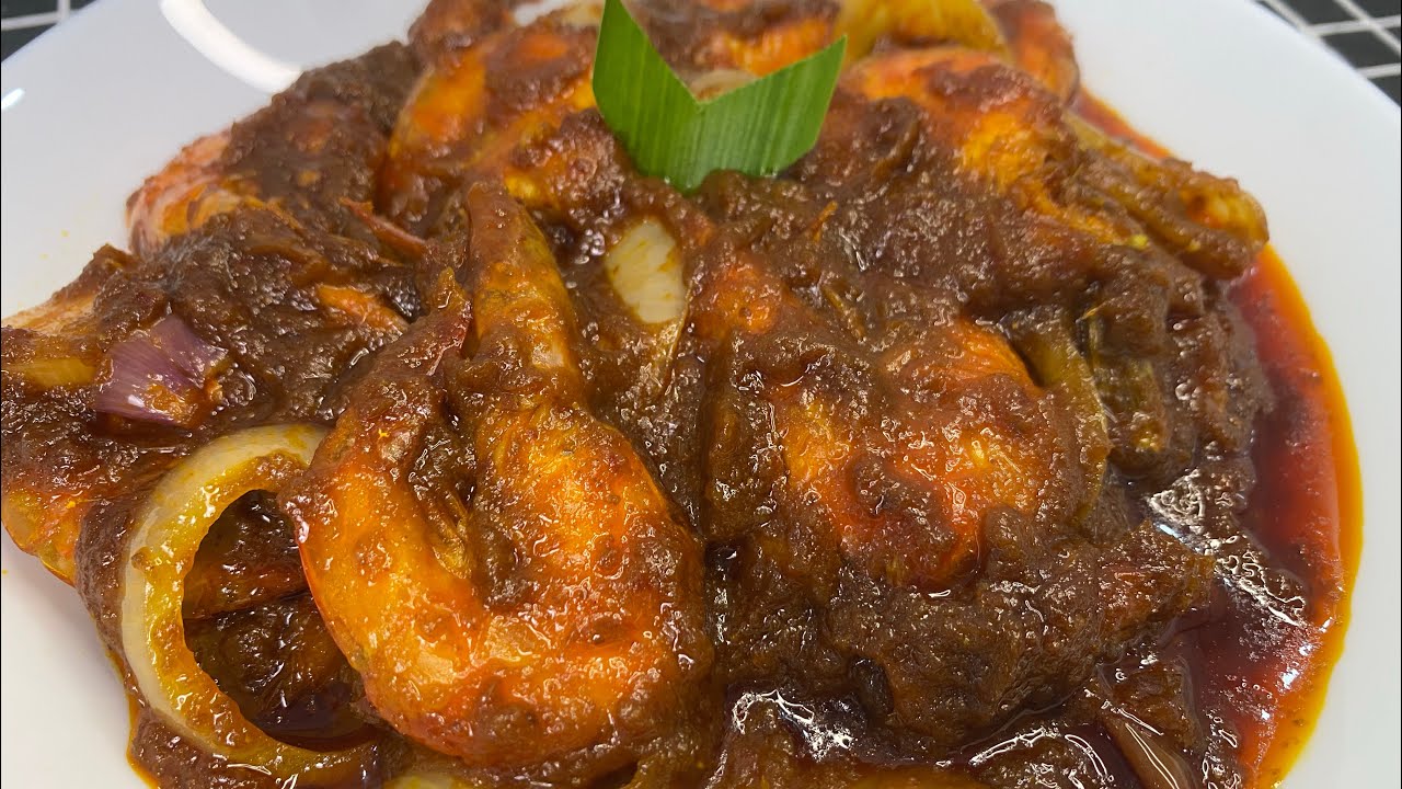 Udang Masak Merah Lauk Pengantin | Tips Warna Sambal Cantik & Udang ...