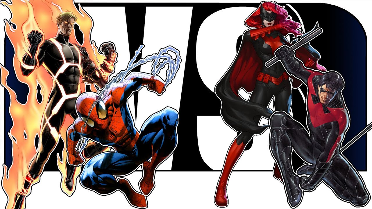 Nightwing, Batwoman vs Spider-Man, Fackel - VS Podcast 2 - YouTube