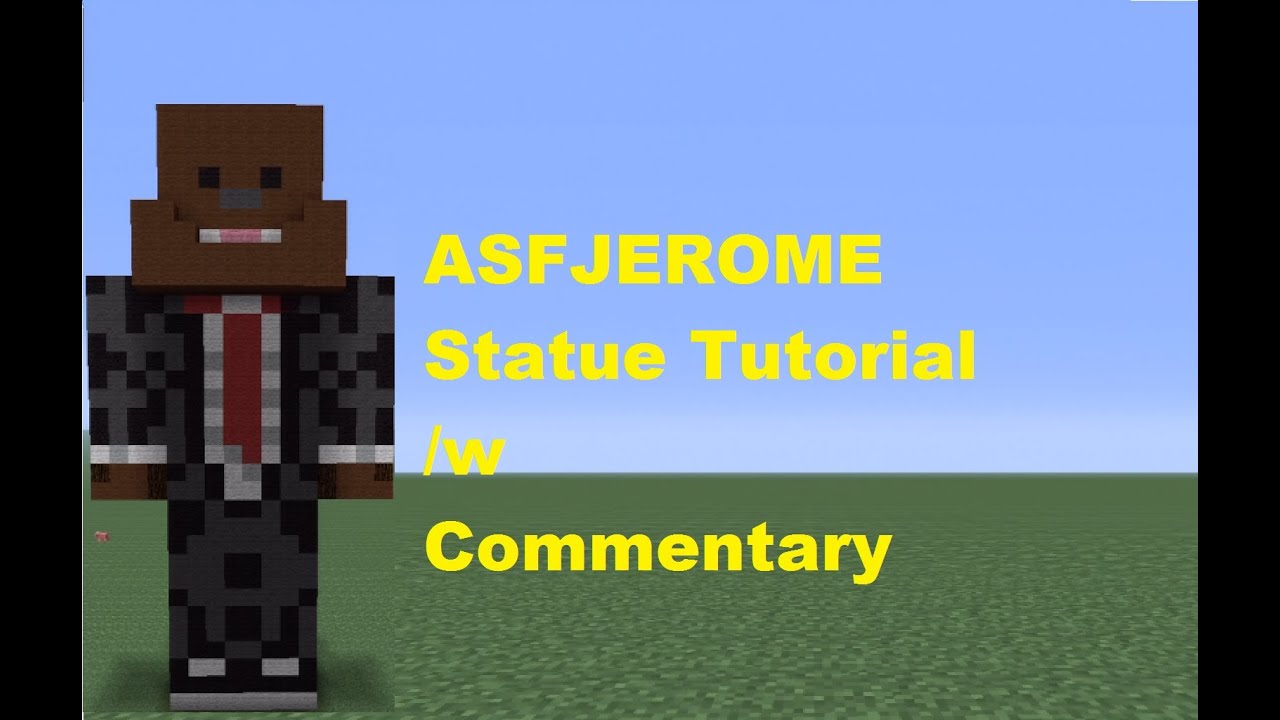 Minecraft 360: How To Build An ASFJerome Statue - YouTube
