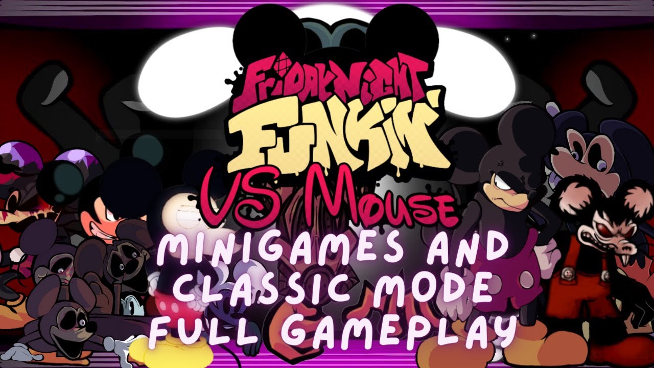 FNF Vs Mouse 2.5 Minigames and Classic modes - YouTube