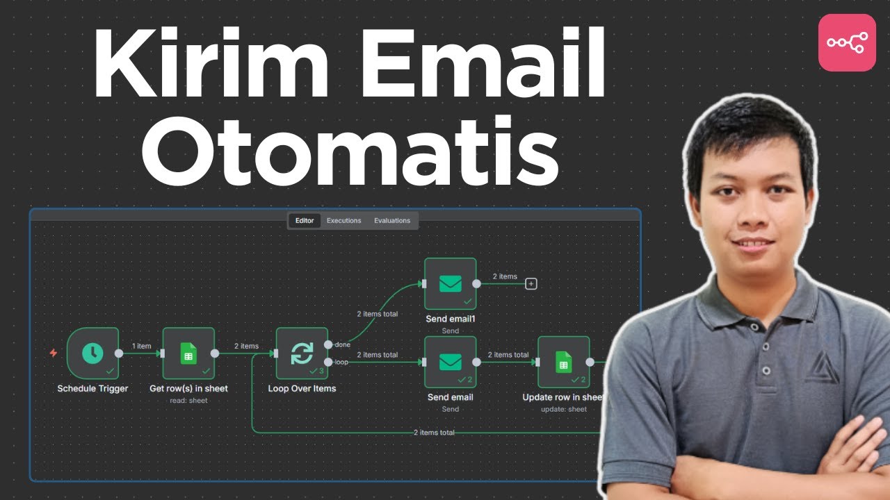 Cara Kirim Email Otomatis ke Pelanggan dengan n8n - YouTube