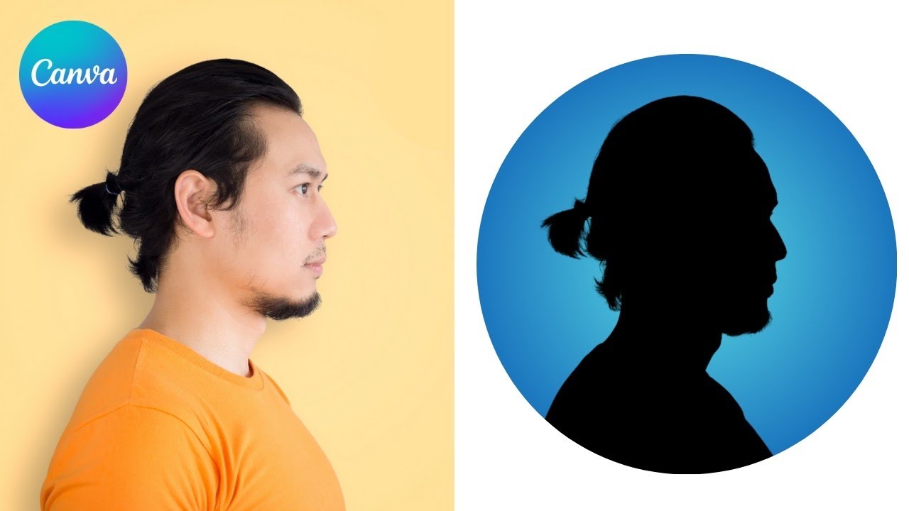 Cara mengubah foto jadi SILUET di CANVA - YouTube