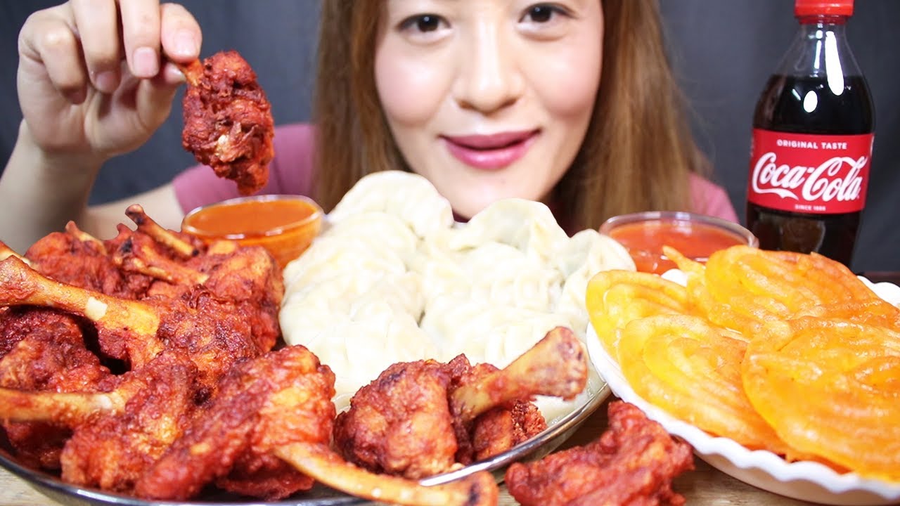 Chicken Lollipop + Chicken MOMO/DUMPLINGS + Spicy Schezwan Sauce ...