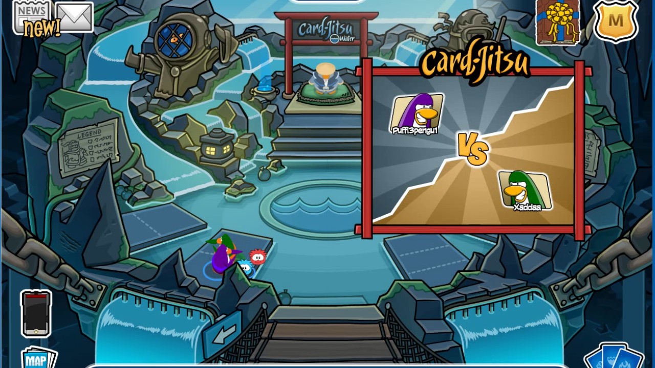 Club Penguin Card Jitsu Part 6 and Card Jitsu Water Part 1 with My ...