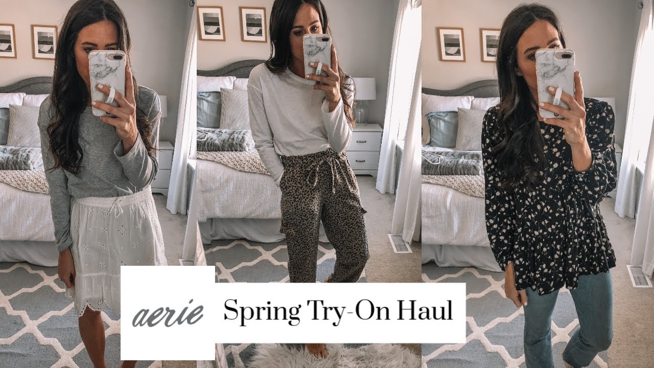 AE/Aerie Spring Try-On Haul! - YouTube