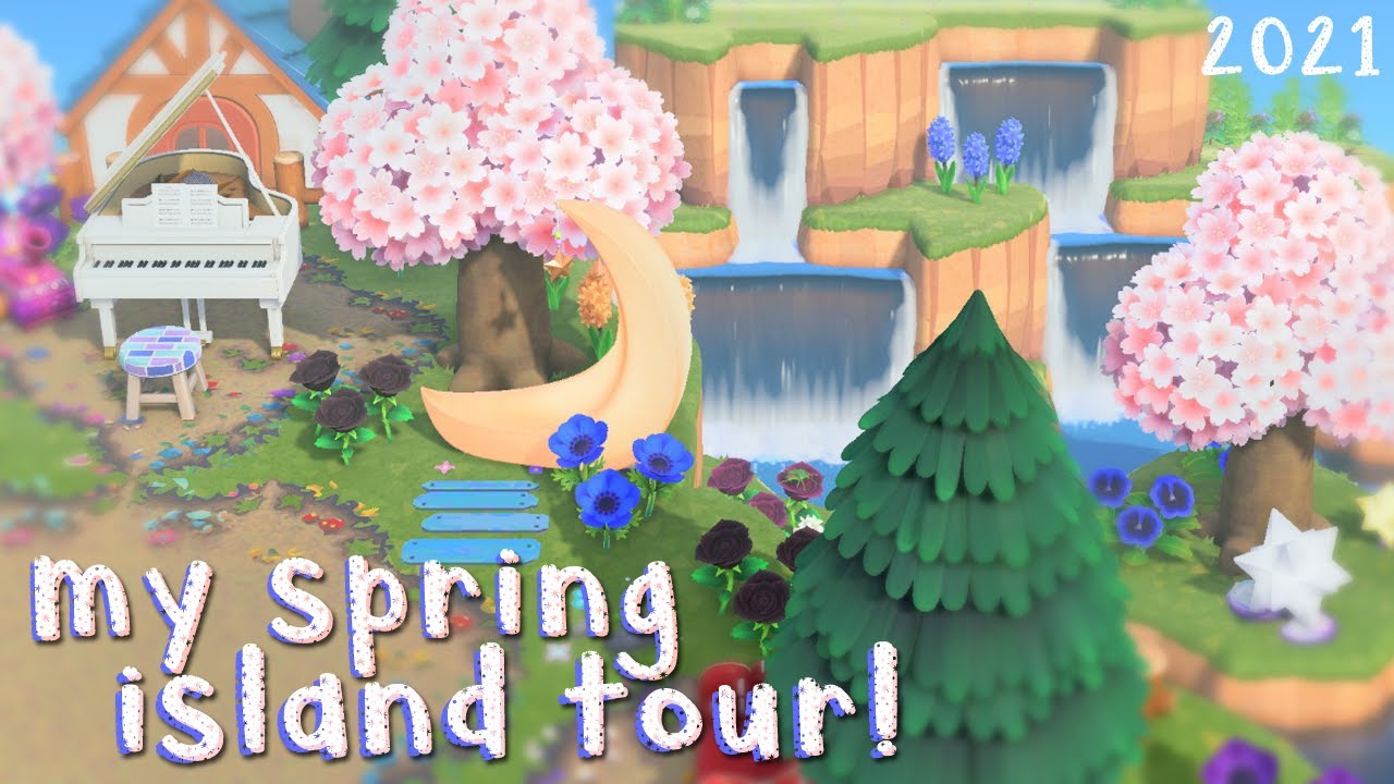 my 5 star spring island tour.acnh - YouTube
