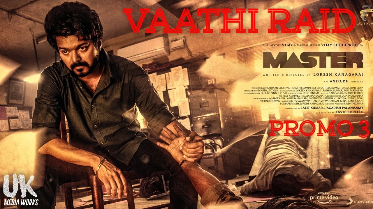 Master - Promo 3 - Vaathi Raid | Thalapathy Vijay | Vijay Sethupathi ...