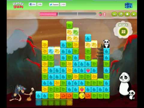 Panda Jam Volcano Island all levels STAGE 7 - YouTube