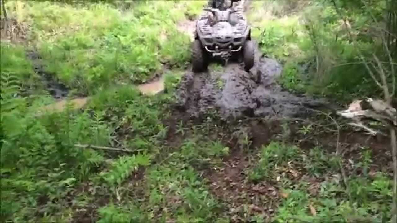 Can am Outlander 330 Mudding! - YouTube