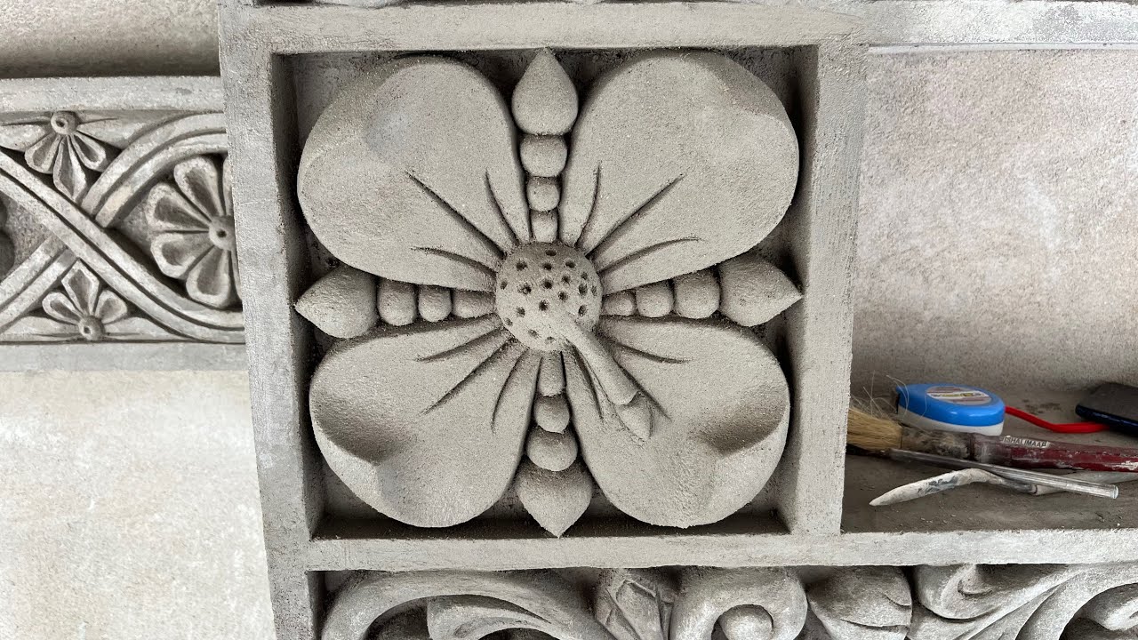 Art No 159 Temple Front Small flower ll Make A Nice Work#flowerdesign ...