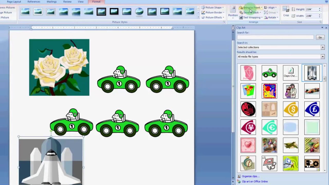 How To Use Clip Art In MS Word 2007 YouTube