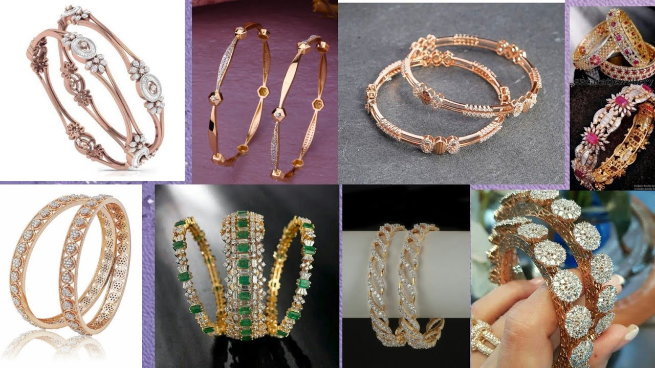 Beautiful stylish gold bangals design - YouTube