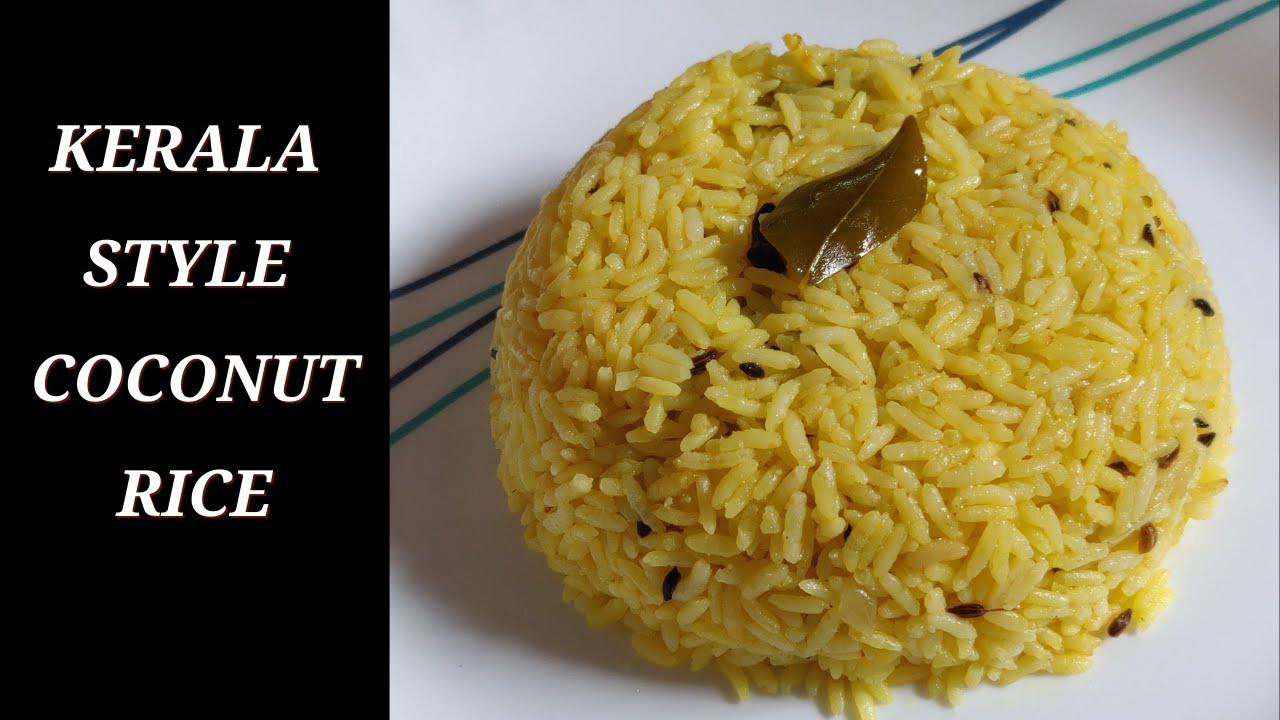 kerala style coconut rice in cooker || Thenga choru || Coconut rice ...