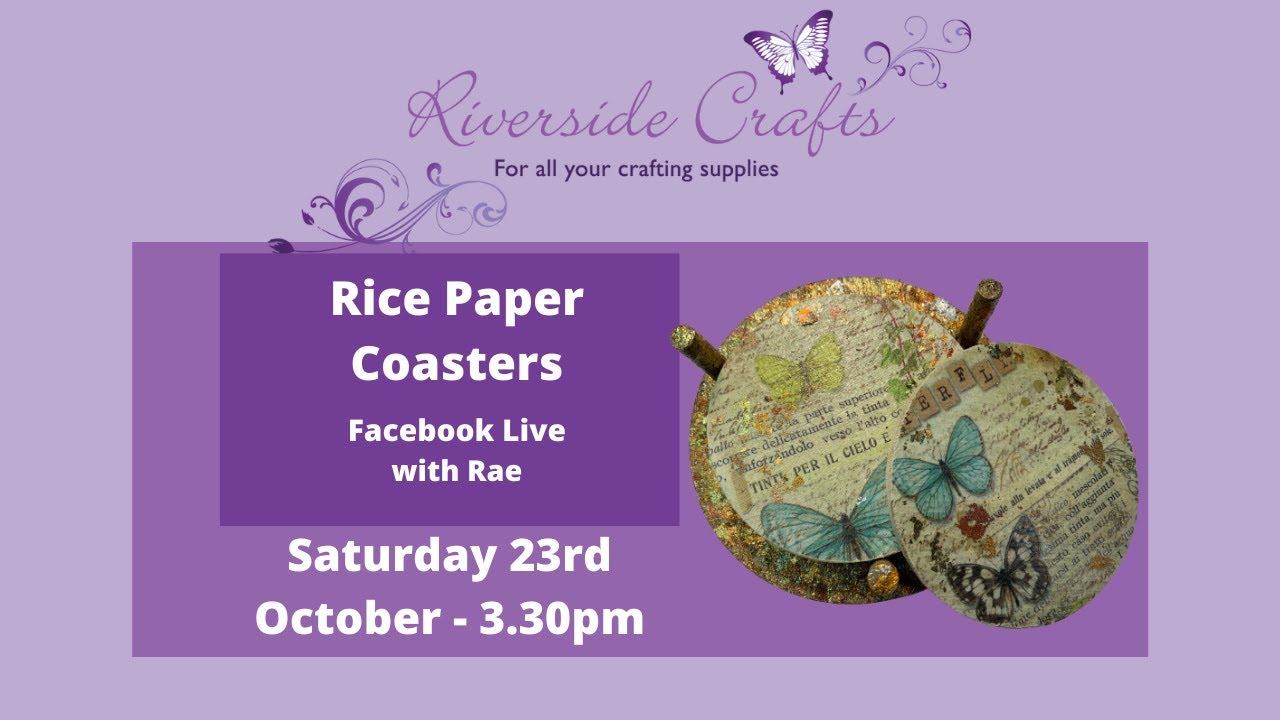 Rice Paper Coasters - YouTube