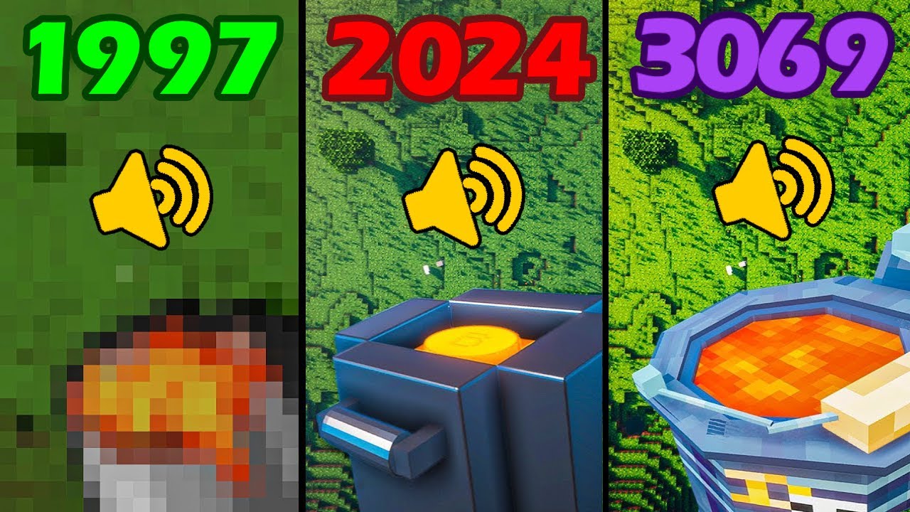 Sounds of Minecraft in different years - compilation - YouTube