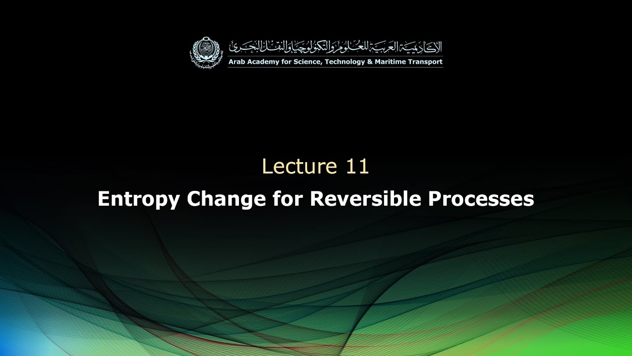 BA114 - Lecture 11: Entropy Change for Reversible Processes - YouTube