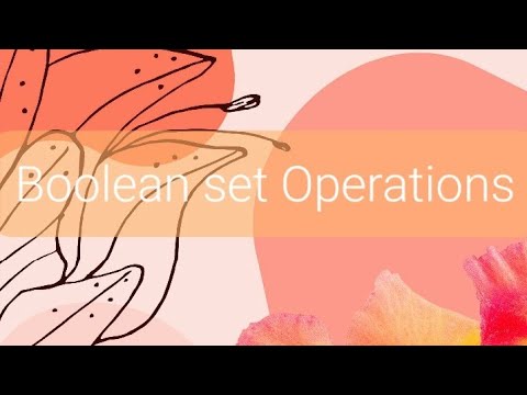 Regularize boolean set operations - YouTube