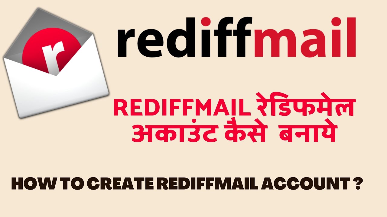 How to Create Rediffmail Account | Rediffmail account kaise banaye ...
