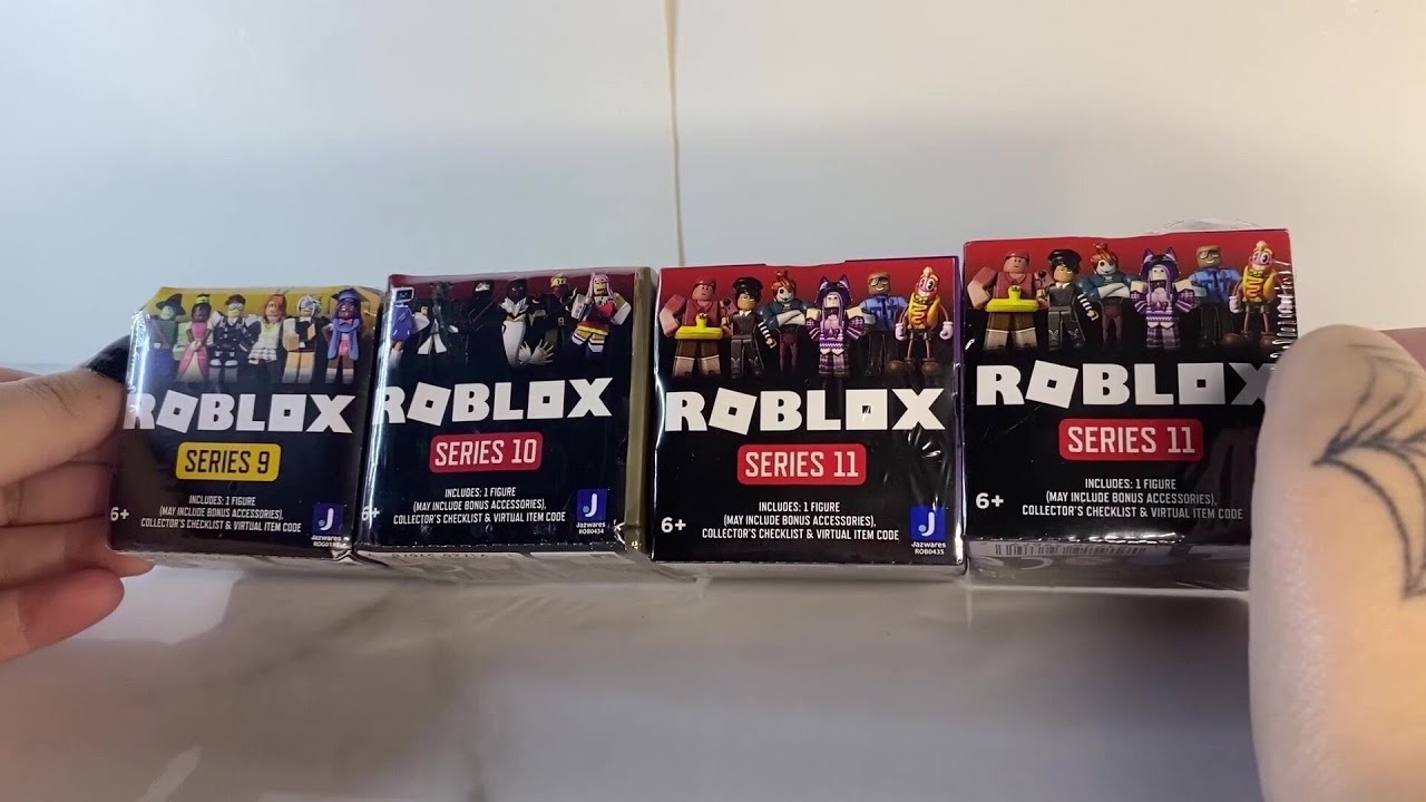 OPENING 4 ROBLOX BLIND BOXES!!! (SERIES 9, 10, and 11!!!) - YouTube