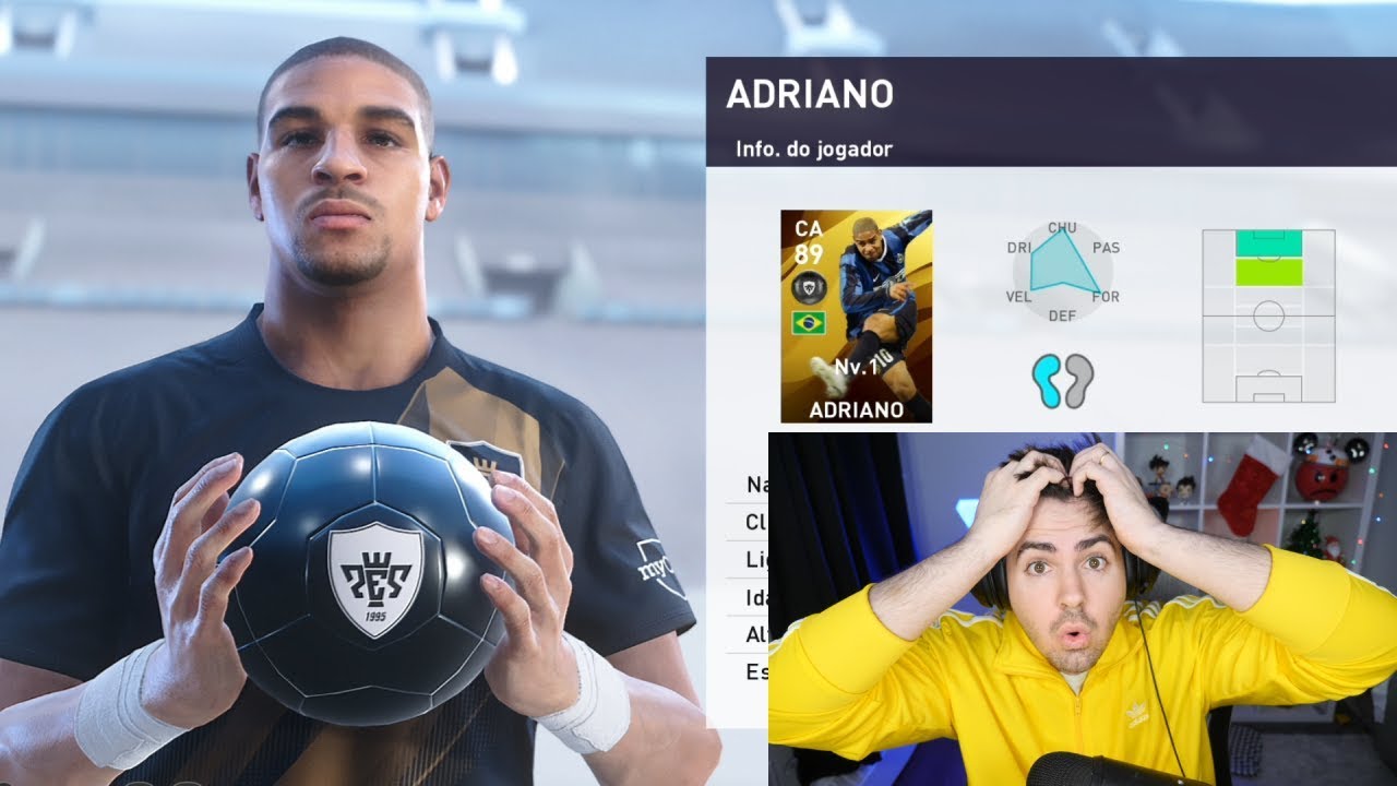 OMG!!! TIREI O ADRIANO IMPERADOR NO PACK OPENING DO PES 2020!!! - YouTube