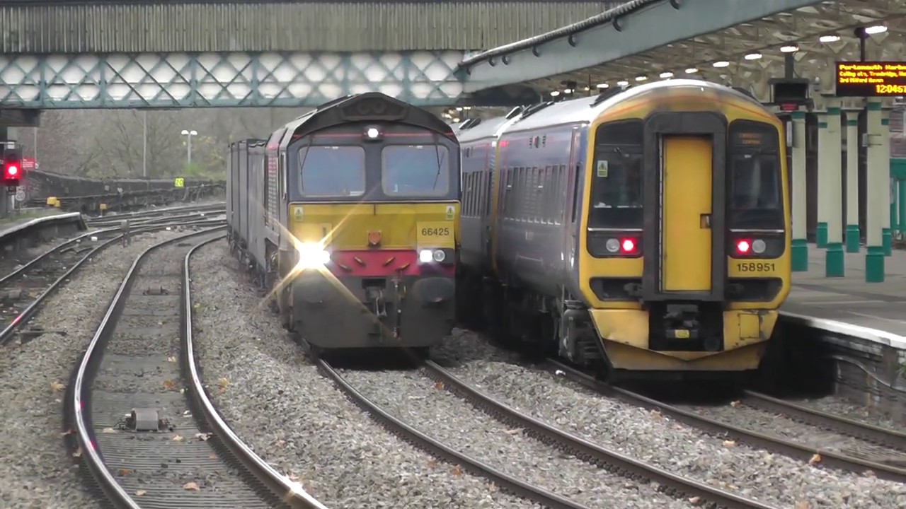 (HD) DRS 66423 passes Newport with Stobart containers - 5/12/13 - YouTube