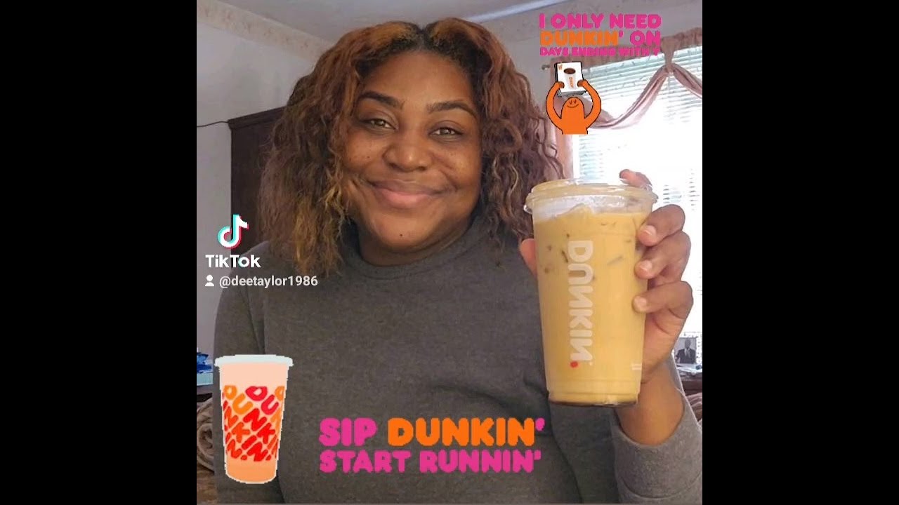 Dunkin Donuts Cookie Butter Cold Brew Mukbang Asmr Youtube