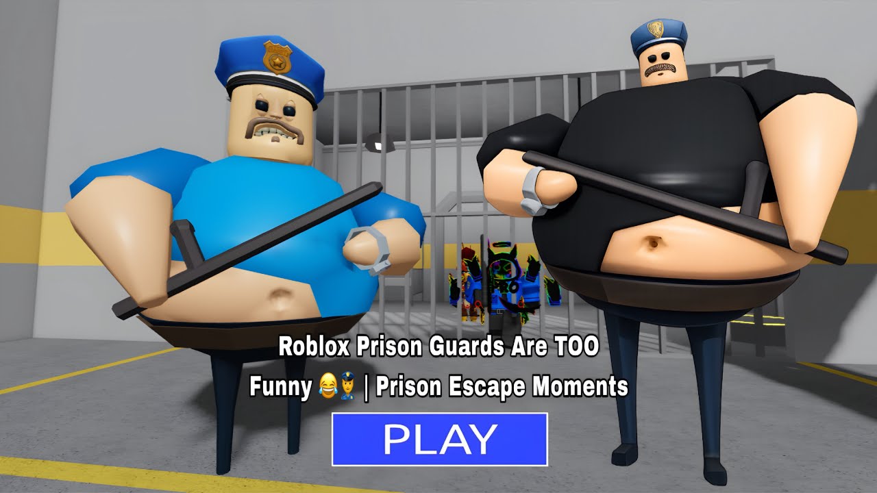 Roblox Prison Guards Are TOO Funny 😂👮‍♂️ | Prison Escape Moments - YouTube
