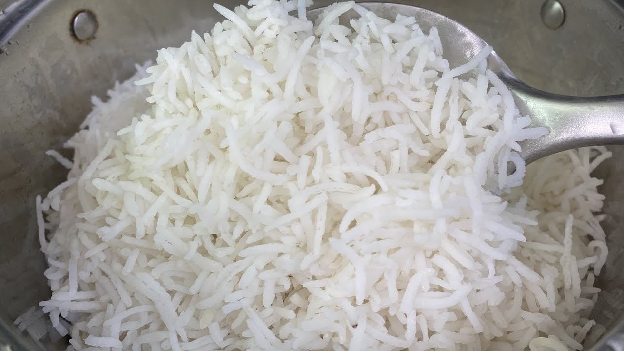 How to cook basmati white rice || Arabic plain white rice || white rice ...
