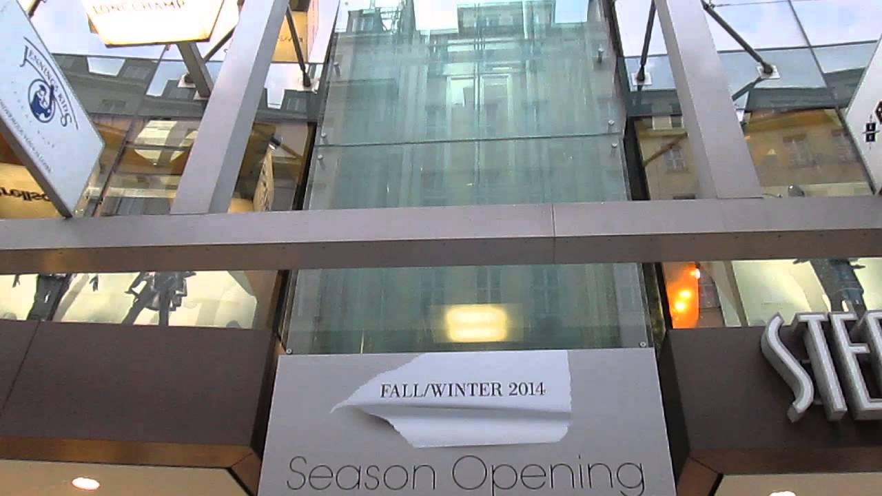 Lift Schindler @ departement store "Steffl", Wien Austria - YouTube