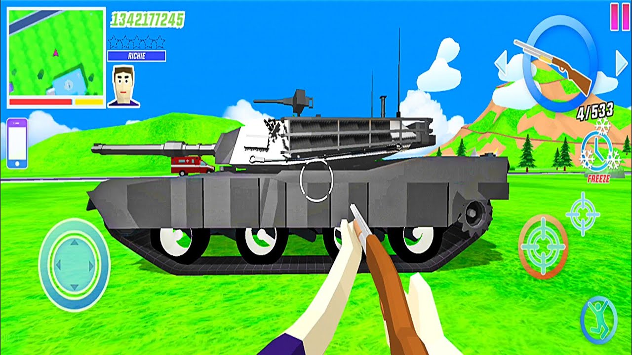 Escape The Police Chase in Military Tank And Robbing The City Bank #3 ...